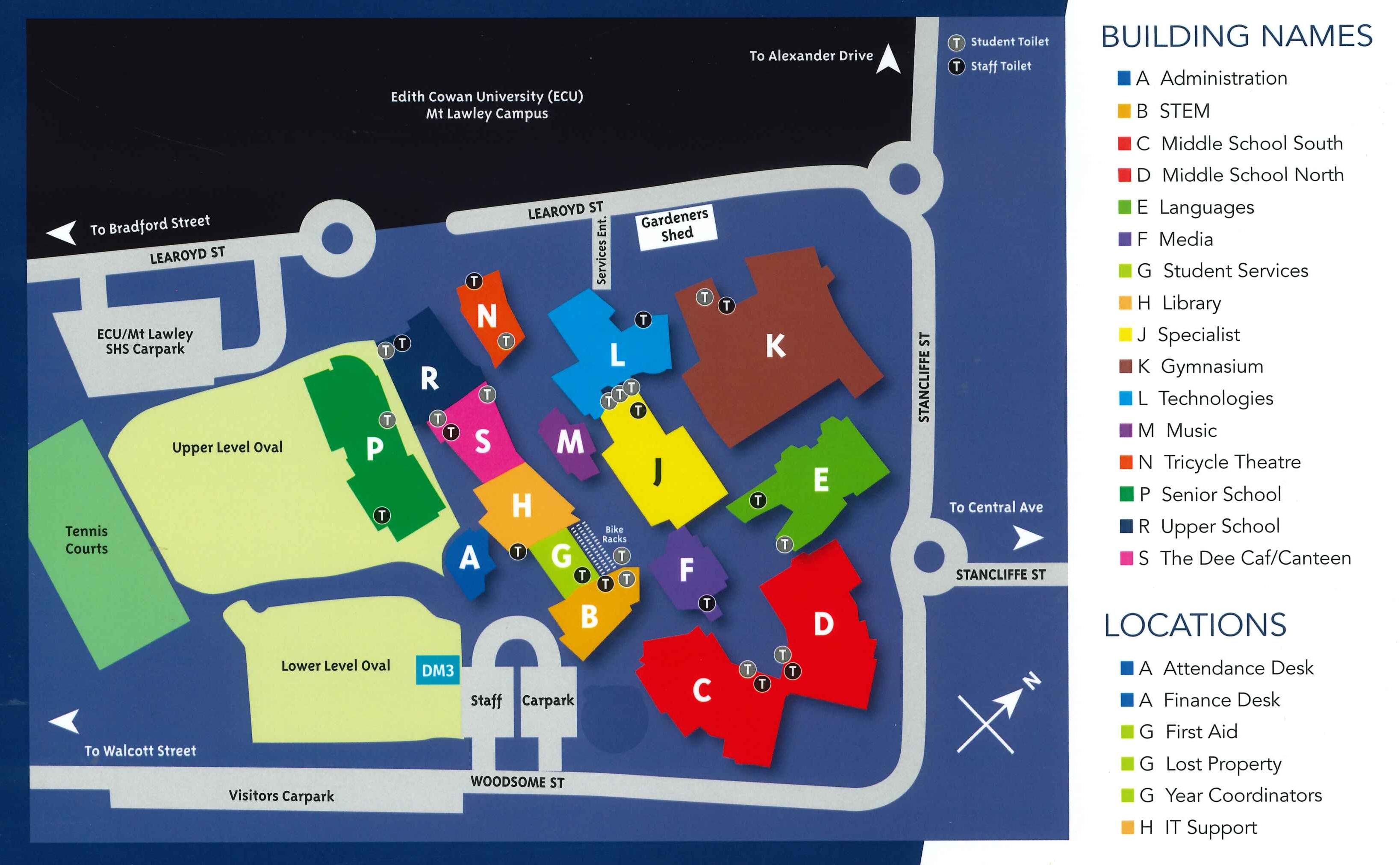 Campus Map - Mount Lawley Senior High School